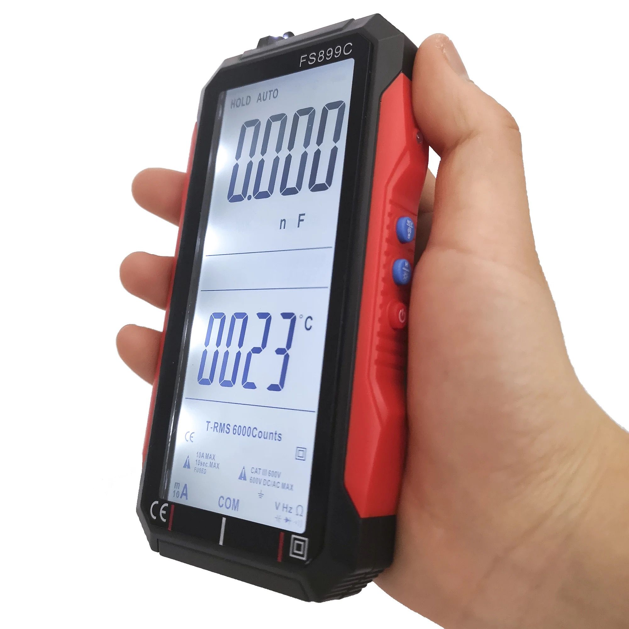 Multimetru Digital FS899C Cu Ecran de 4.8 inch, Detectie automata ...