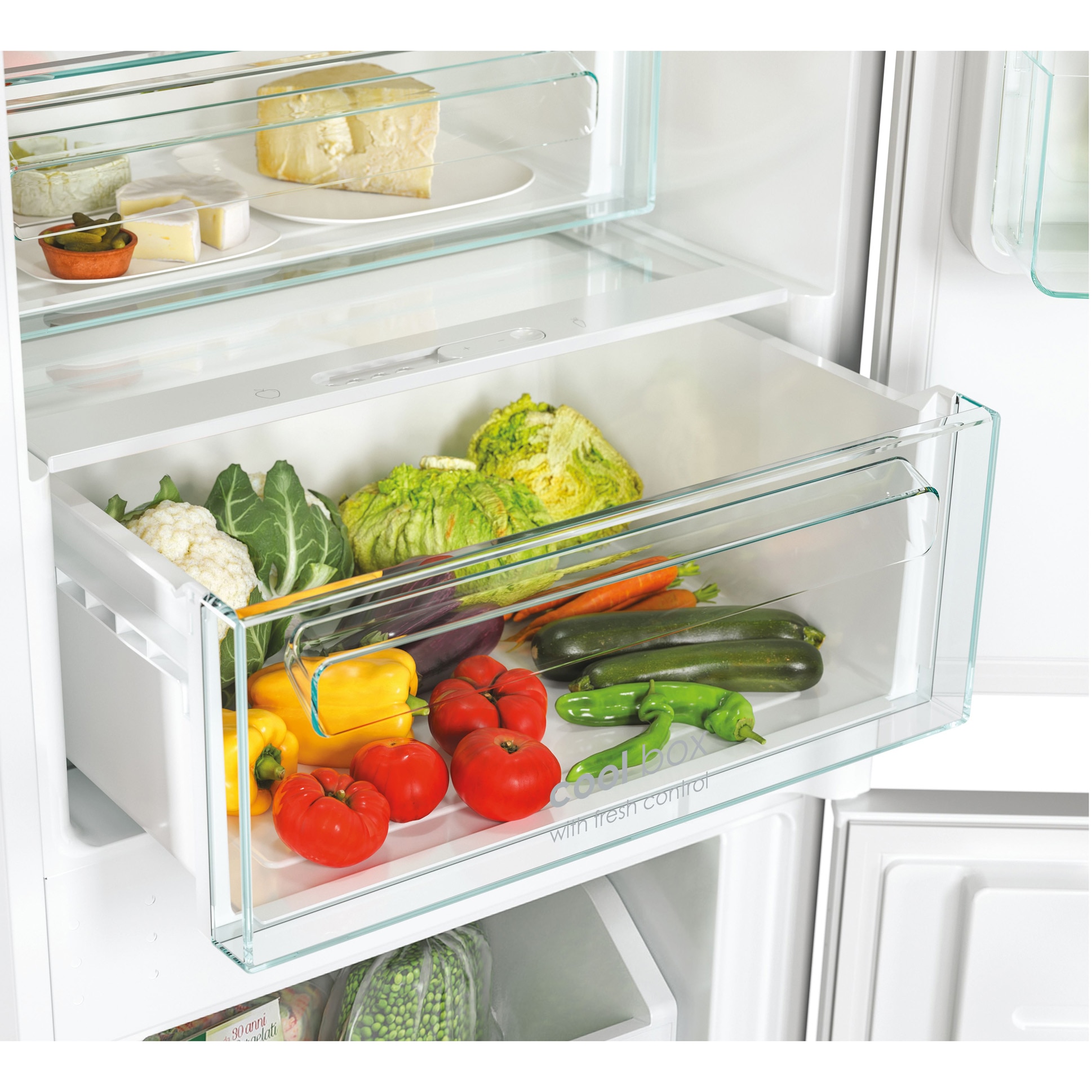 Candy CBT5518EW Beépíthető kombinált hűtőszekrény, 250 l, NoFrost ...