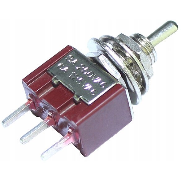 Comutator SPDT, MTS-102, PCB lipit, Rosu - eMAG.ro