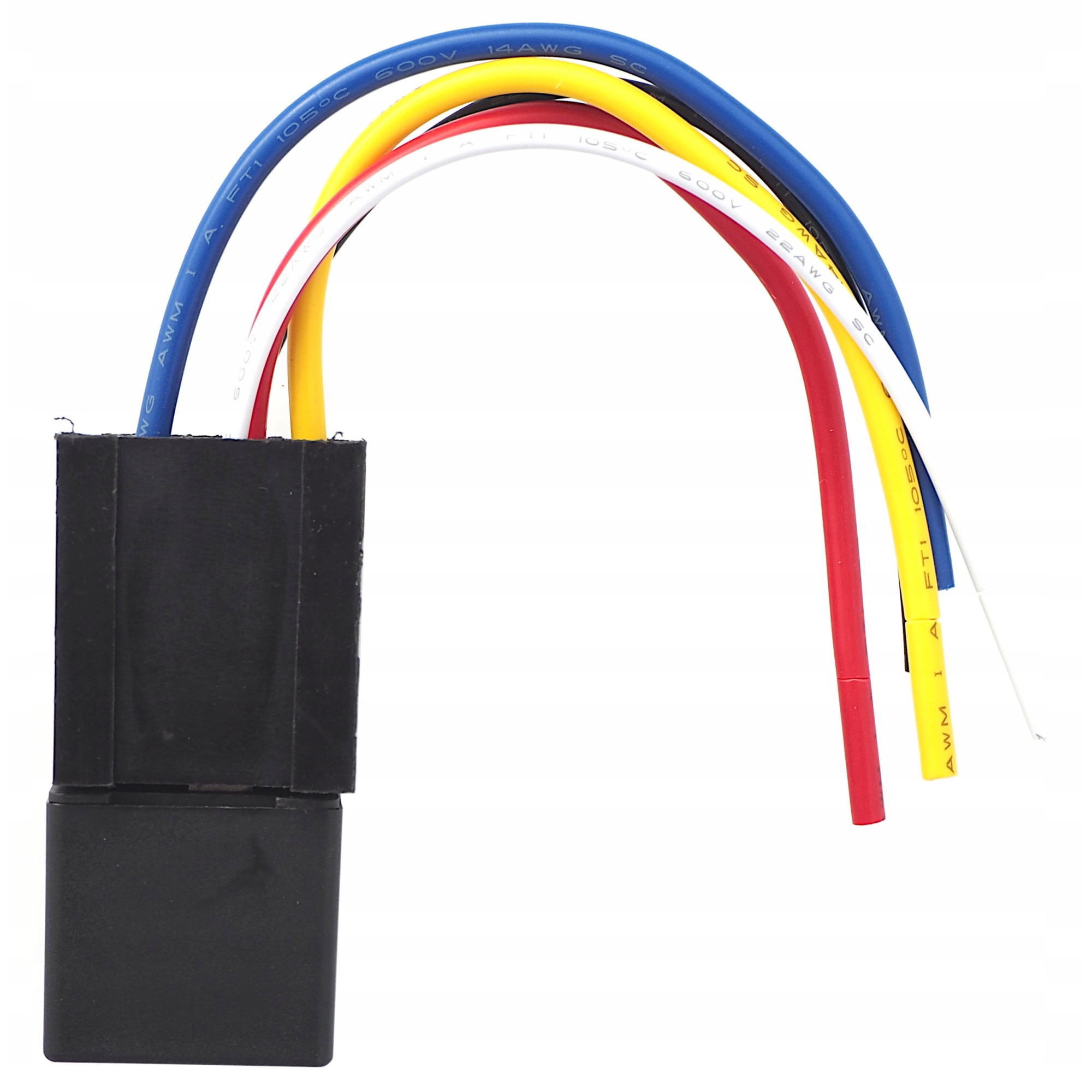 Releu auto cu priza, Cu 5 pini, 80A, 12V, Negru - eMAG.ro