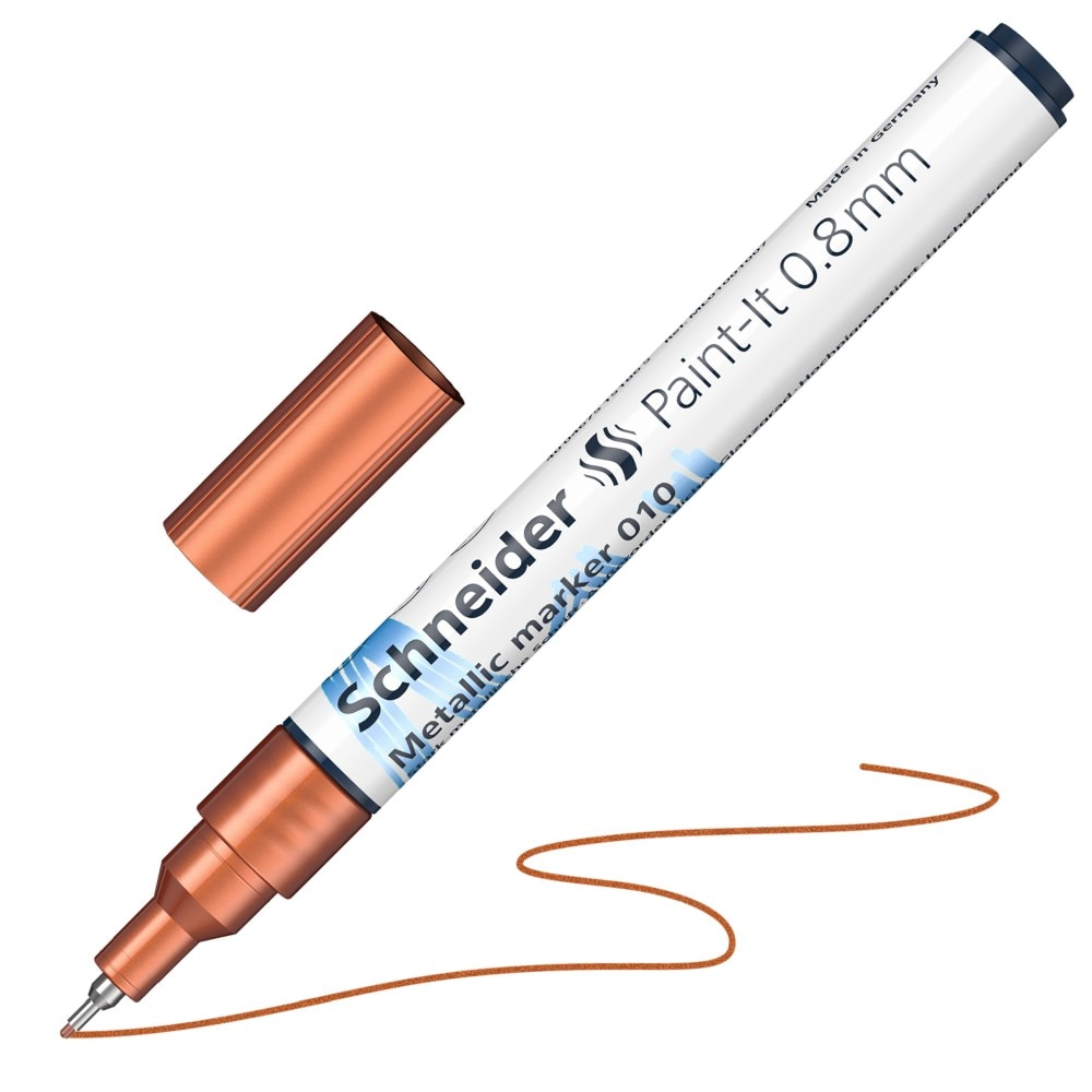 Marker metalic Schneider Paint-It 010 0,8mm, copper metallic - eMAG.ro