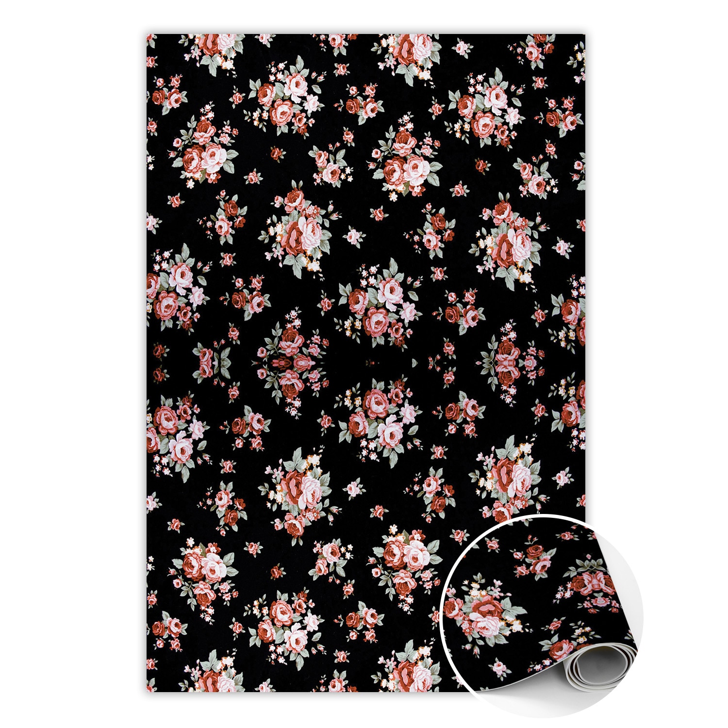 Vinyl szőnyeg, PVC, betonkocka, Fekete, 120 cm x 180 cm ...