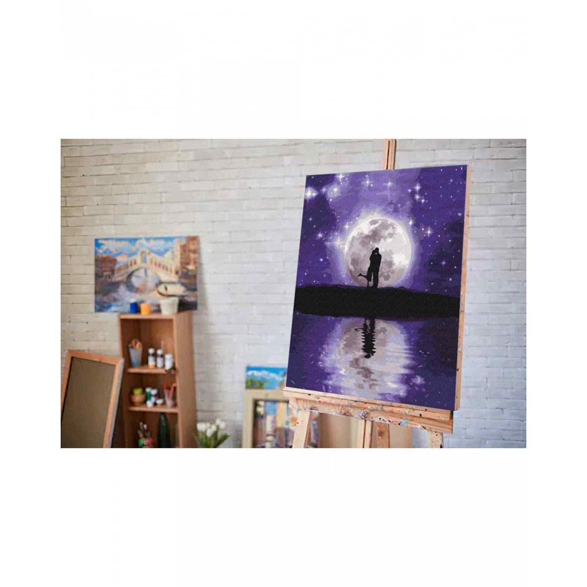 Set creativ pictura pe numere, Imbratisari de zana, Moments, 40x50 ...