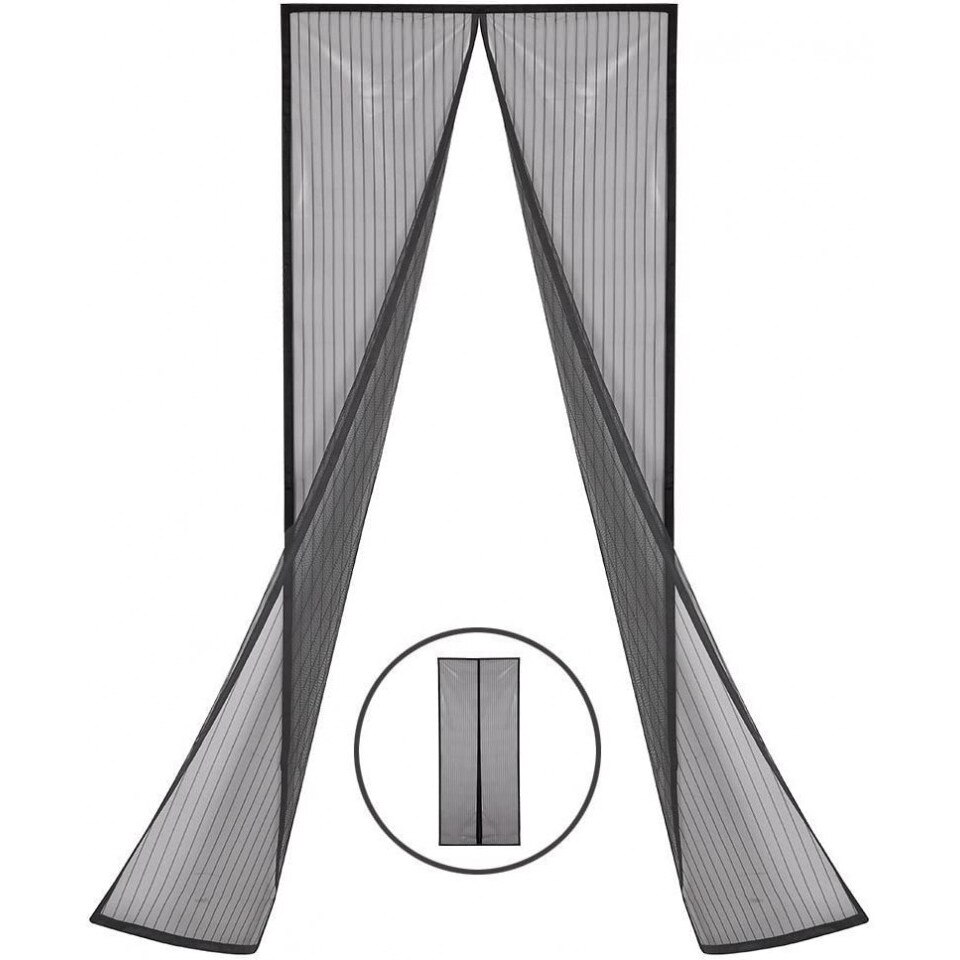 Perdea magnetica pentru insecte Moriaster, negru, 90 X 210 cm - eMAG.ro