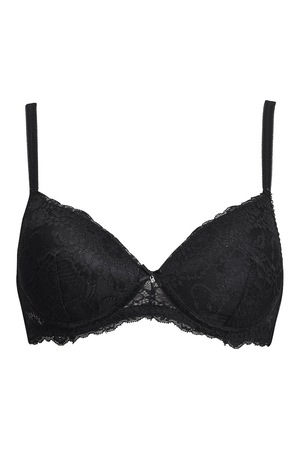 Sutien confortabil cu push-up fara sarma din dantela, Intimamoda Allure ...