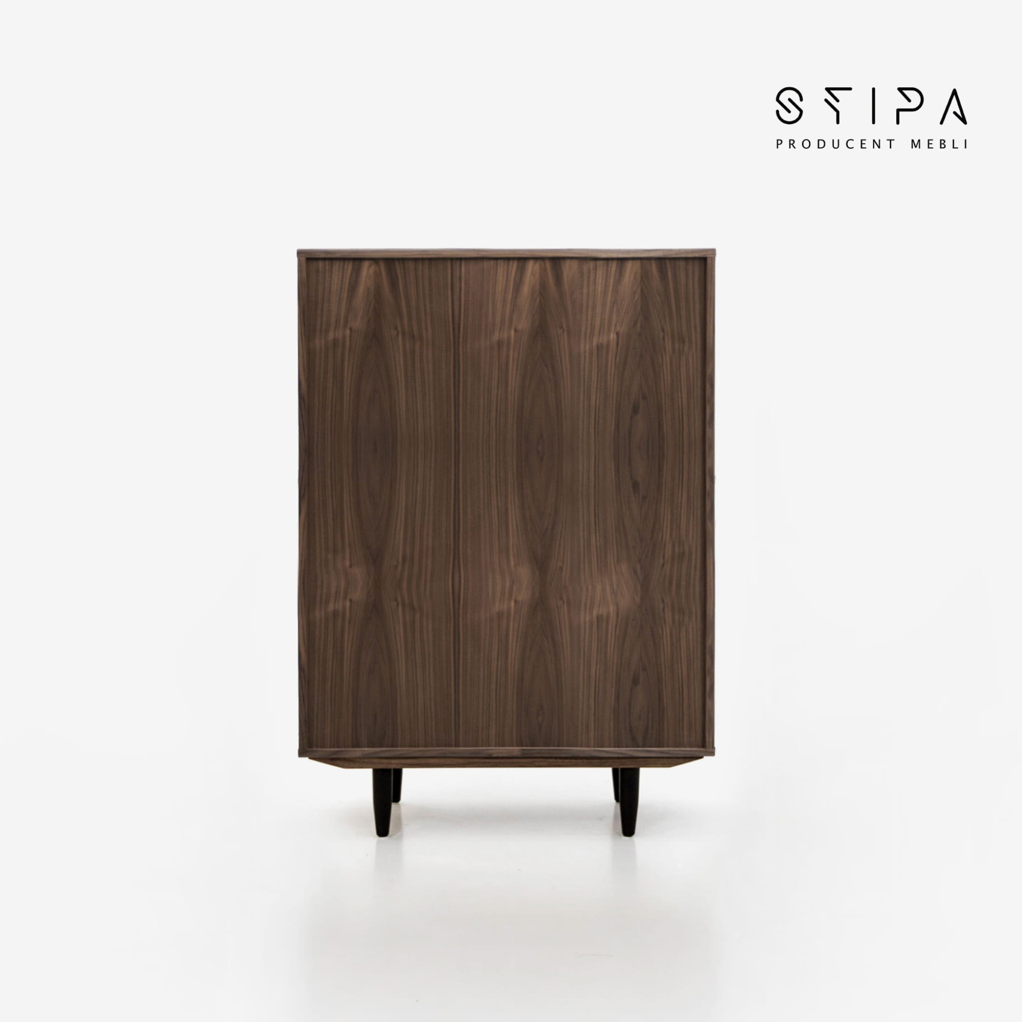 Comoda inalta clasica, STIPA, Furnir de nuc american, Cu 6 sertare ...