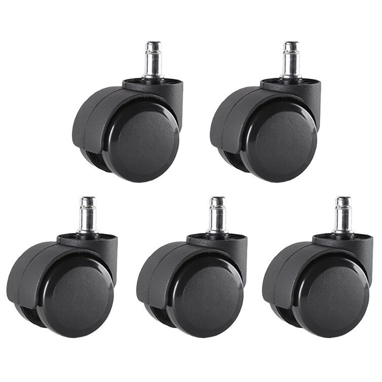 Set de roti pentru scaune de birou, Negru, 5 Elemente - eMAG.ro