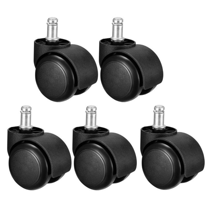 Set de roti pentru scaune de birou, Negru, 5 Elemente - eMAG.ro