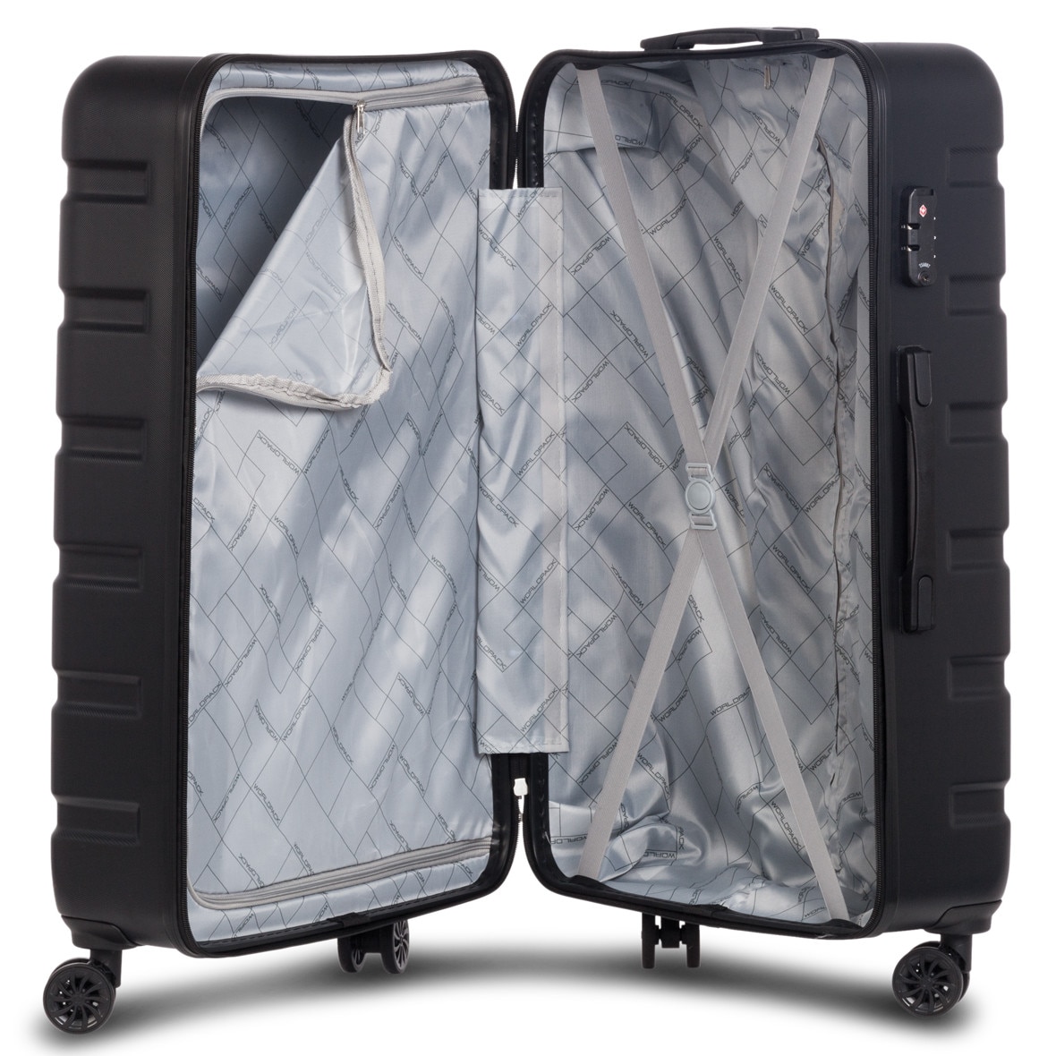 Set Trolere, Worldpack, Phoenix, ABS, 4 Roti Duble, F10439 - 3 Piese ...