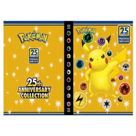 Албум Pokemon Pikachu 25th Anniversary Collection, за 240 карти, 19 x ...