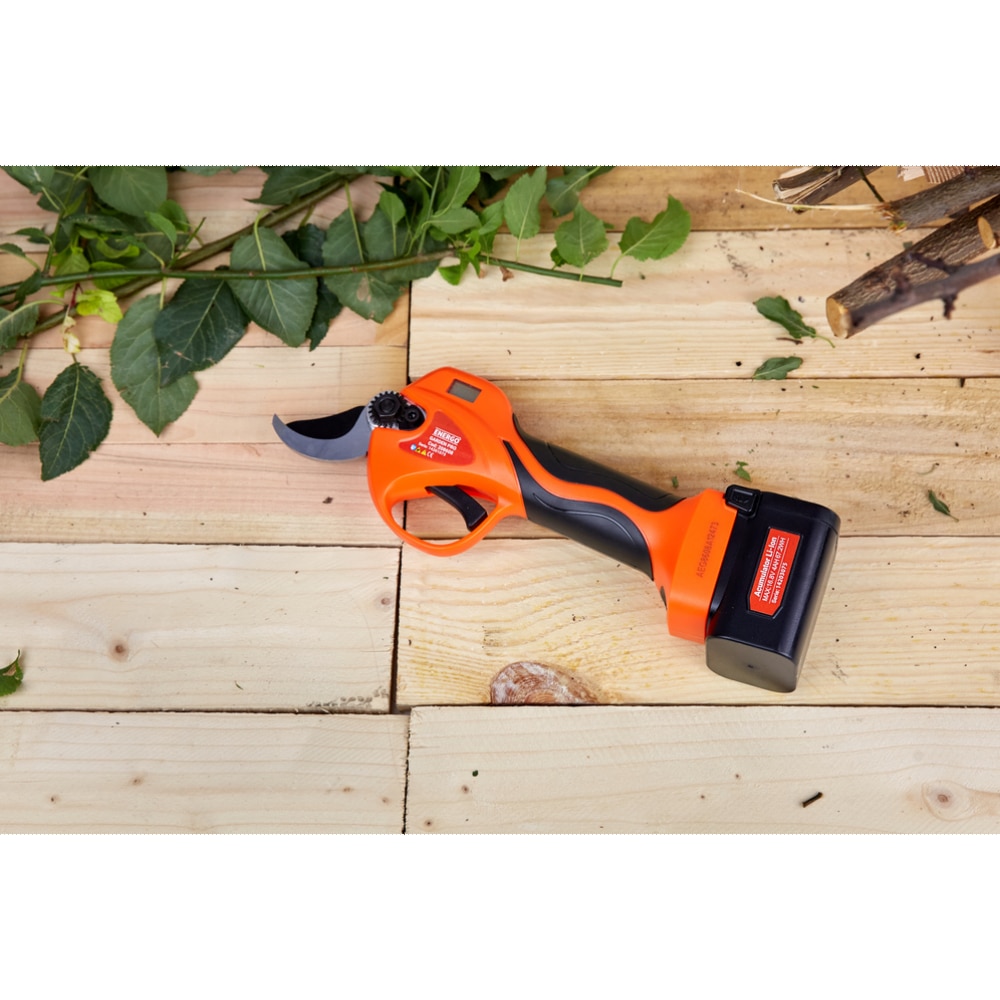 Foarfeca vie pomi cu acumulator Garden Pro tip bypass diametru 0-32 mm ...