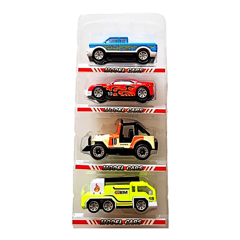 Set de 4 Masinute de Metal Die Cast pentru Copii - eMAG.ro