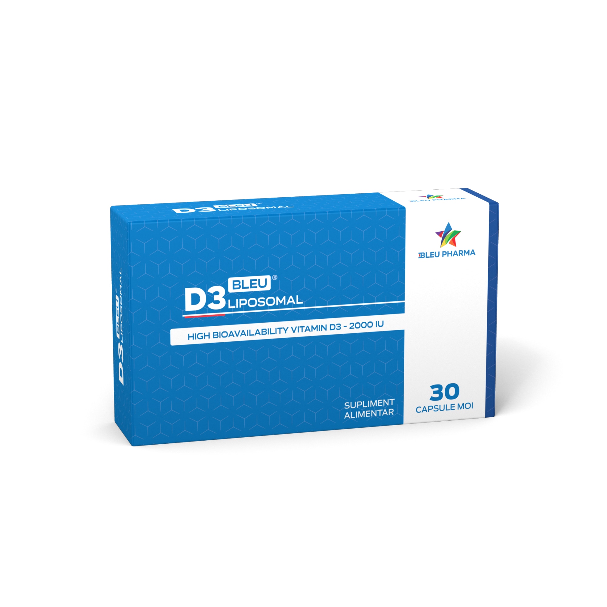 Supliment alimentar Vitamina D3 2000UI, D3 Bleu, 30 capsule moi - eMAG.ro