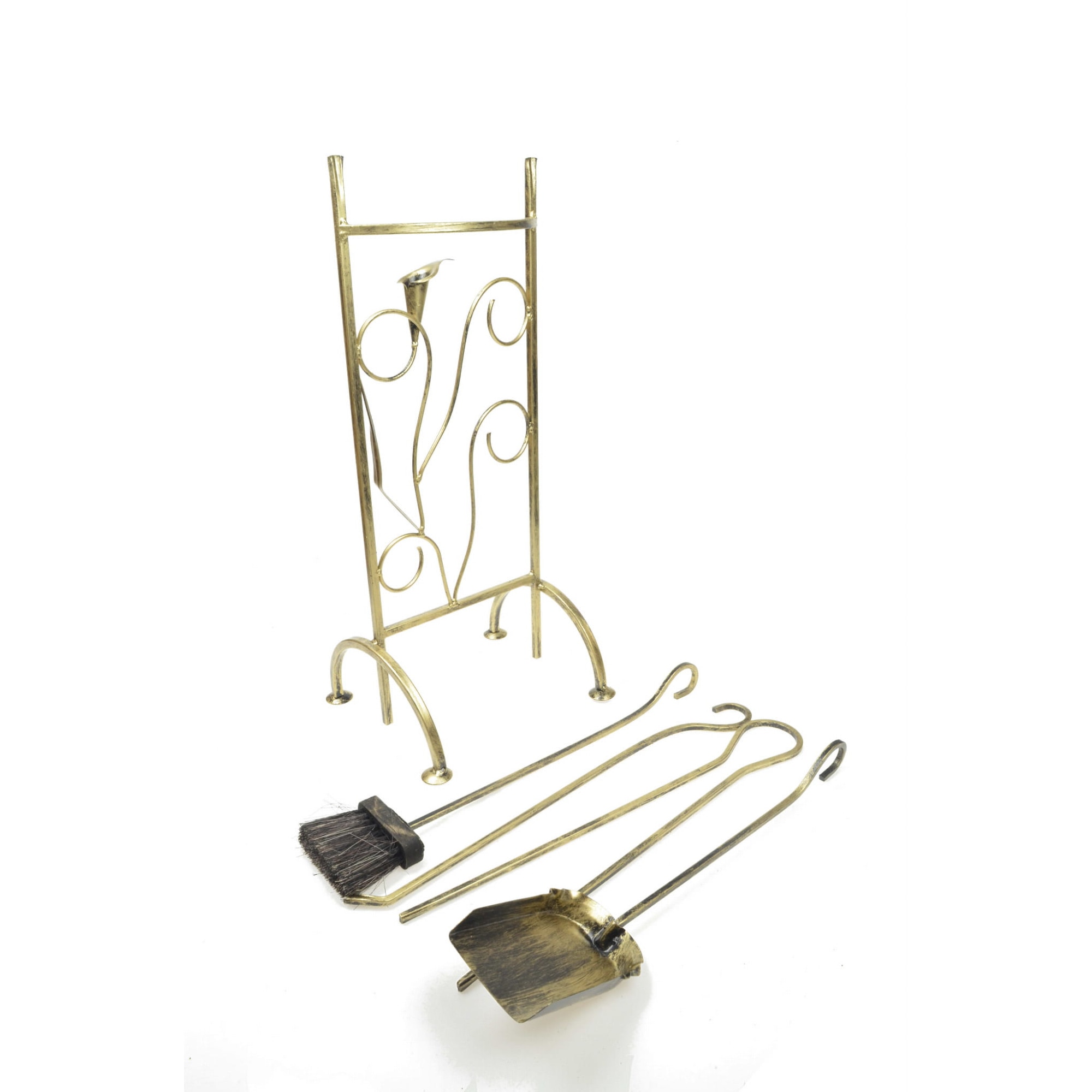 Set pentru semineu, Dixiestore, Cu suport, Auriu, nr 1941 - eMAG.ro