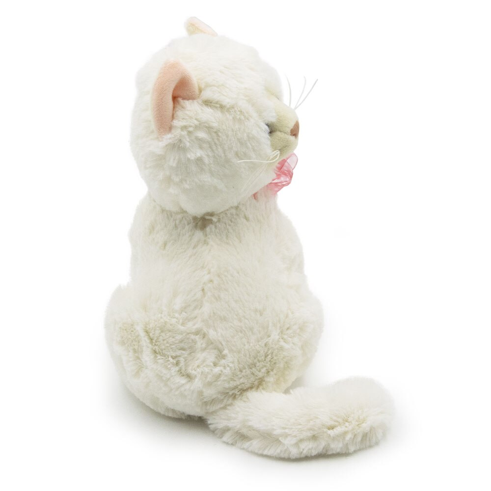 Plüss cica, fehér - 20 cm - eMAG.hu