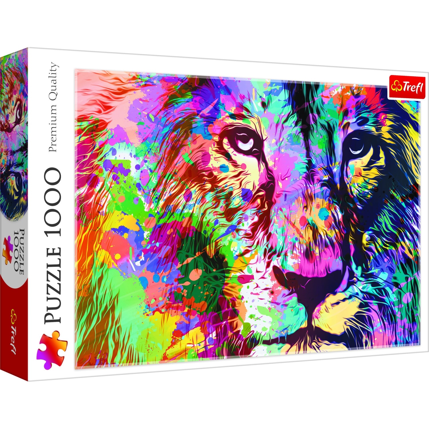 Puzzle Trefl, Colorful Lion, 1000Piese - eMAG.ro