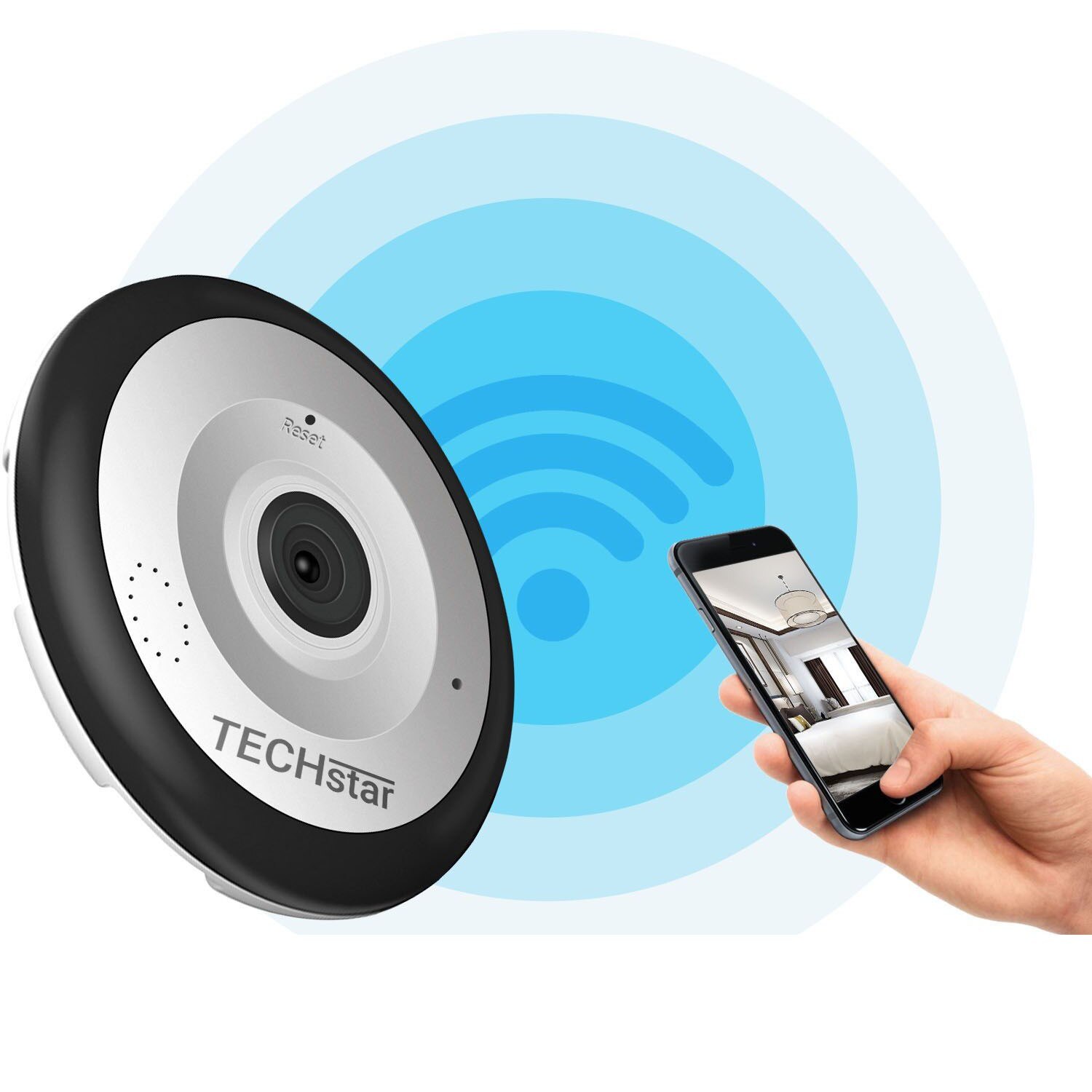 Camera Supraveghere Video Techstar® V380-A8, Full HD 1080P, Wireless ...