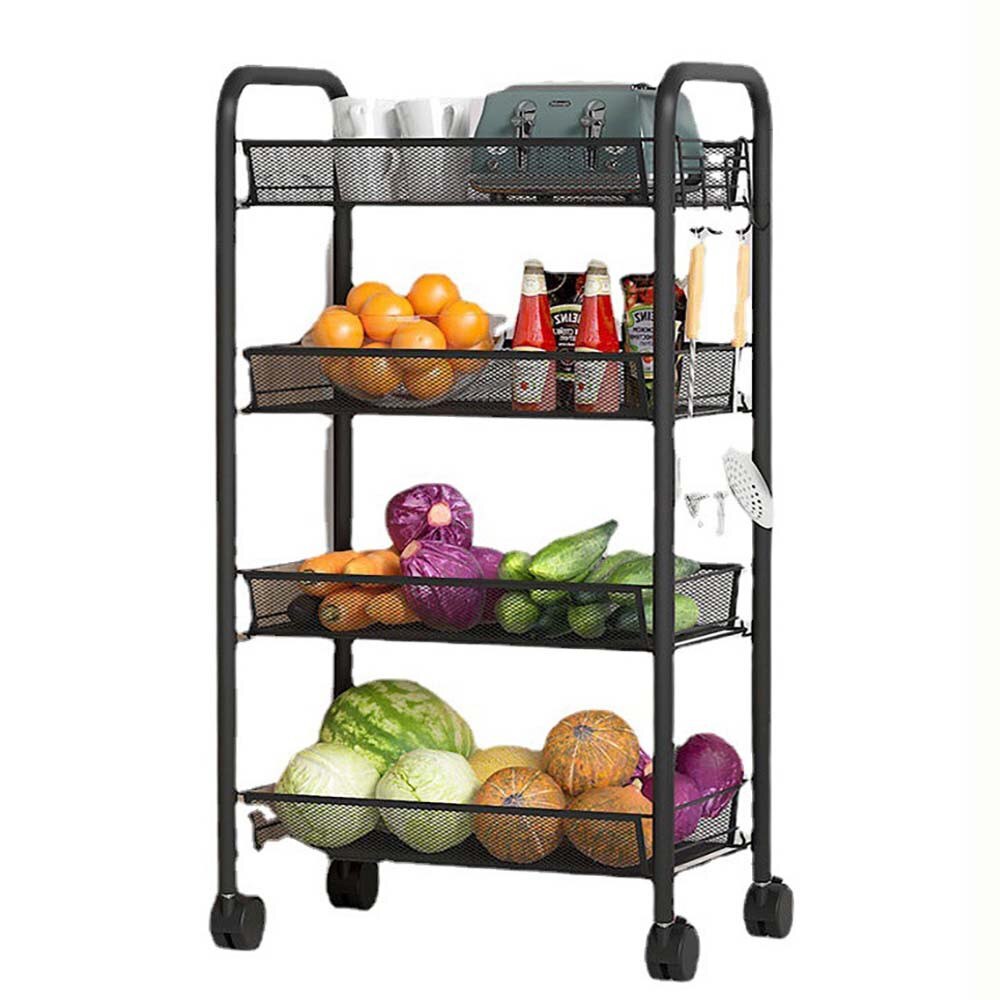 Organizator universal cu 4 rafturi - cosuri metalice, 85 x 44 x 27 cm ...