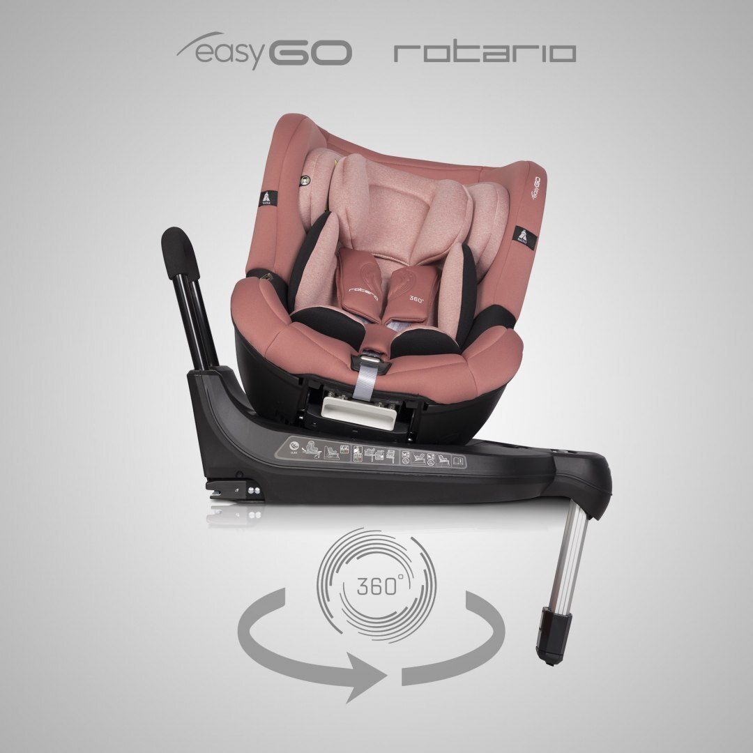 Scaun auto, EasyGo, Maxim 18 kg, Roz - eMAG.ro