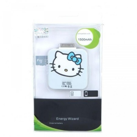 Baterie externa reincarcabila USB 1500MAH - Hello Kitty by Accesorii ...