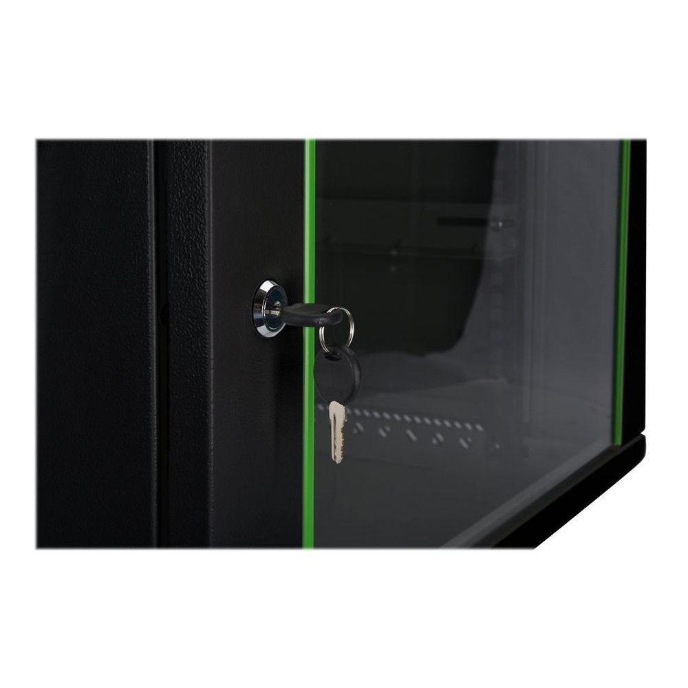 Шкаф, Rack DIGITUS, Metal, Dynamic Basic DN-19 16-U-EC-SW - 12U, Черен ...