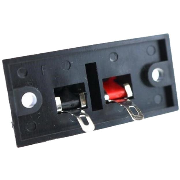 Conector boxe, 2 pini, 38 x 19 x 12 mm, Negru/Rosu - eMAG.ro