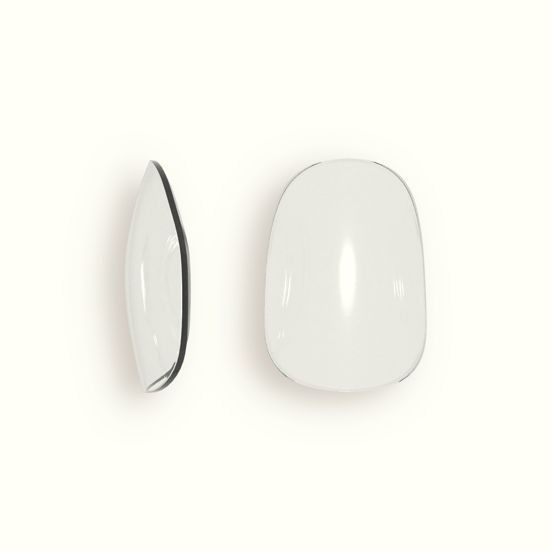 Tips din soft gel pentru unghii, jellí, Round, S, transparente, 600buc ...