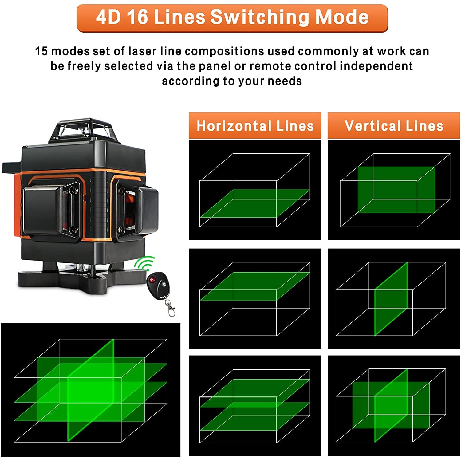 Nivela laser LHP171, MOSMAOO®, Precizie milimetrica, Profesionala, ± 3 ...