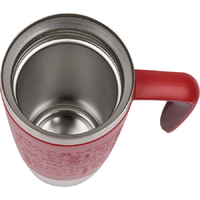 Cana termos K3074114, Tefal, 0.36 l, Otel inoxidabil, Rosu - eMAG.ro