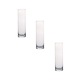 Set 2 Vaze decorative din sticla, forma cilindru, transparent, 8x28cm ...