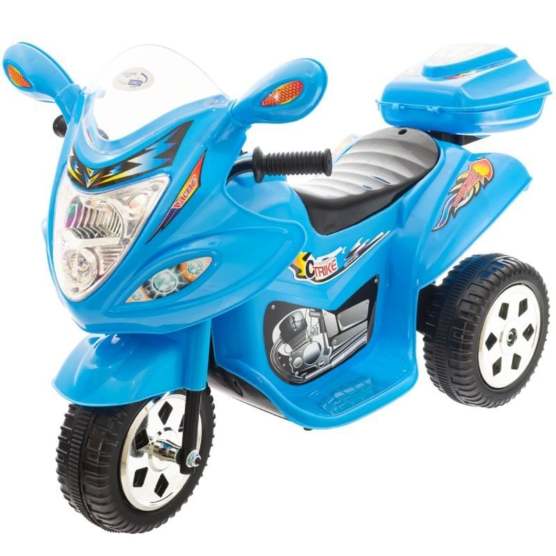 Motocicleta copii, Eurobaby, Maxim 30 kg, Albastru - eMAG.ro