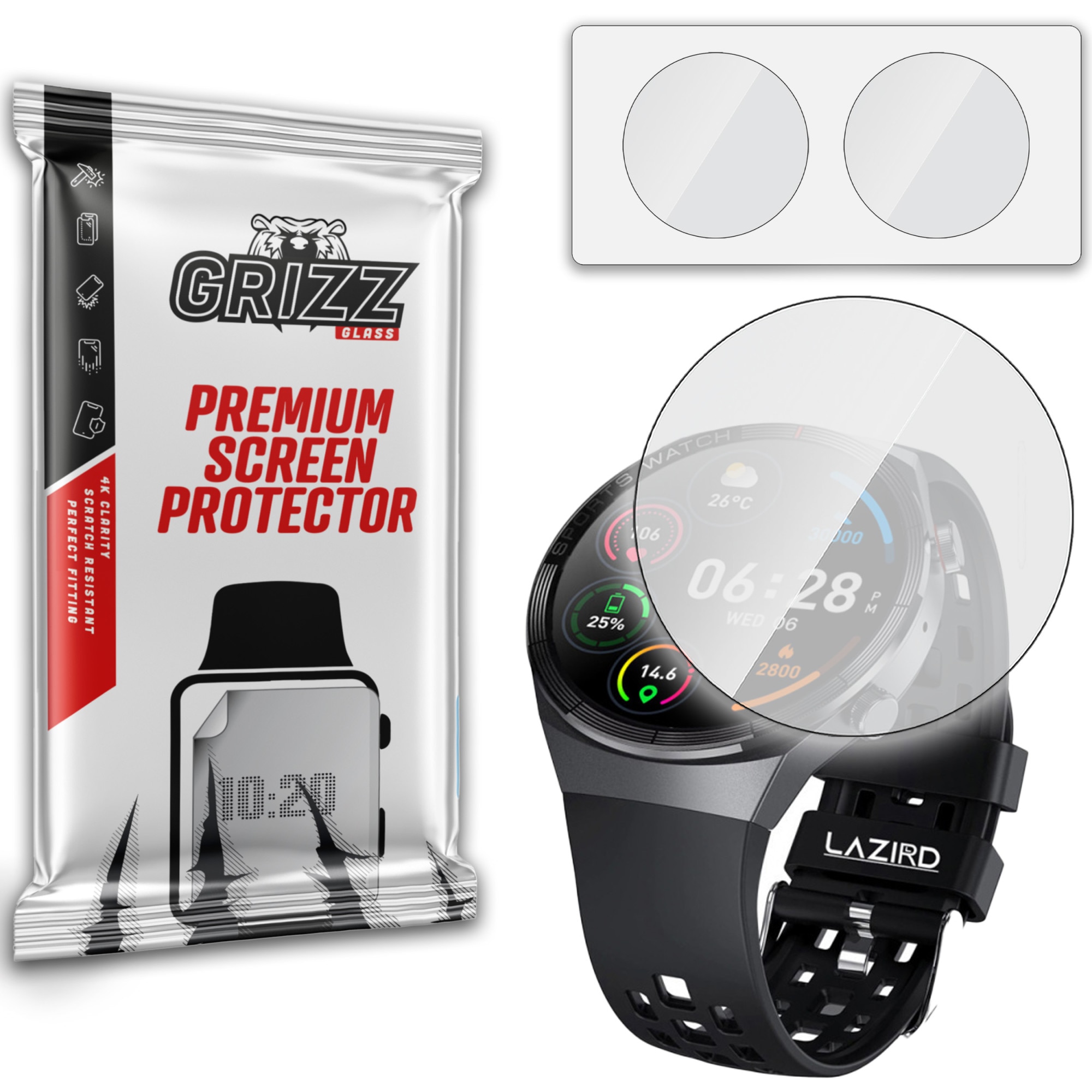 Set de folie de protectie GrizzGlass HybridGlass, sticla hibrida ...