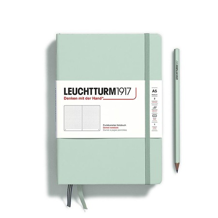 Notebook A5 Punctat, coperta Rigida, Verde Menta, Leuchtturm - eMAG.ro