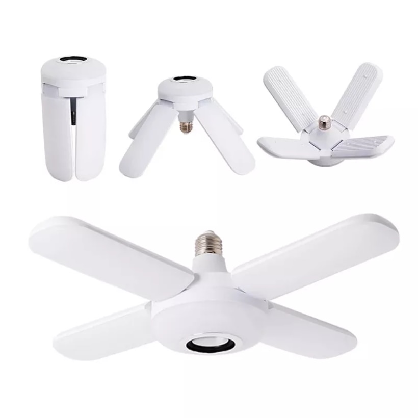 Bec LED, 4 elice, RGB, Boxa incorporata, bluetooth, telecomanda - eMAG.ro