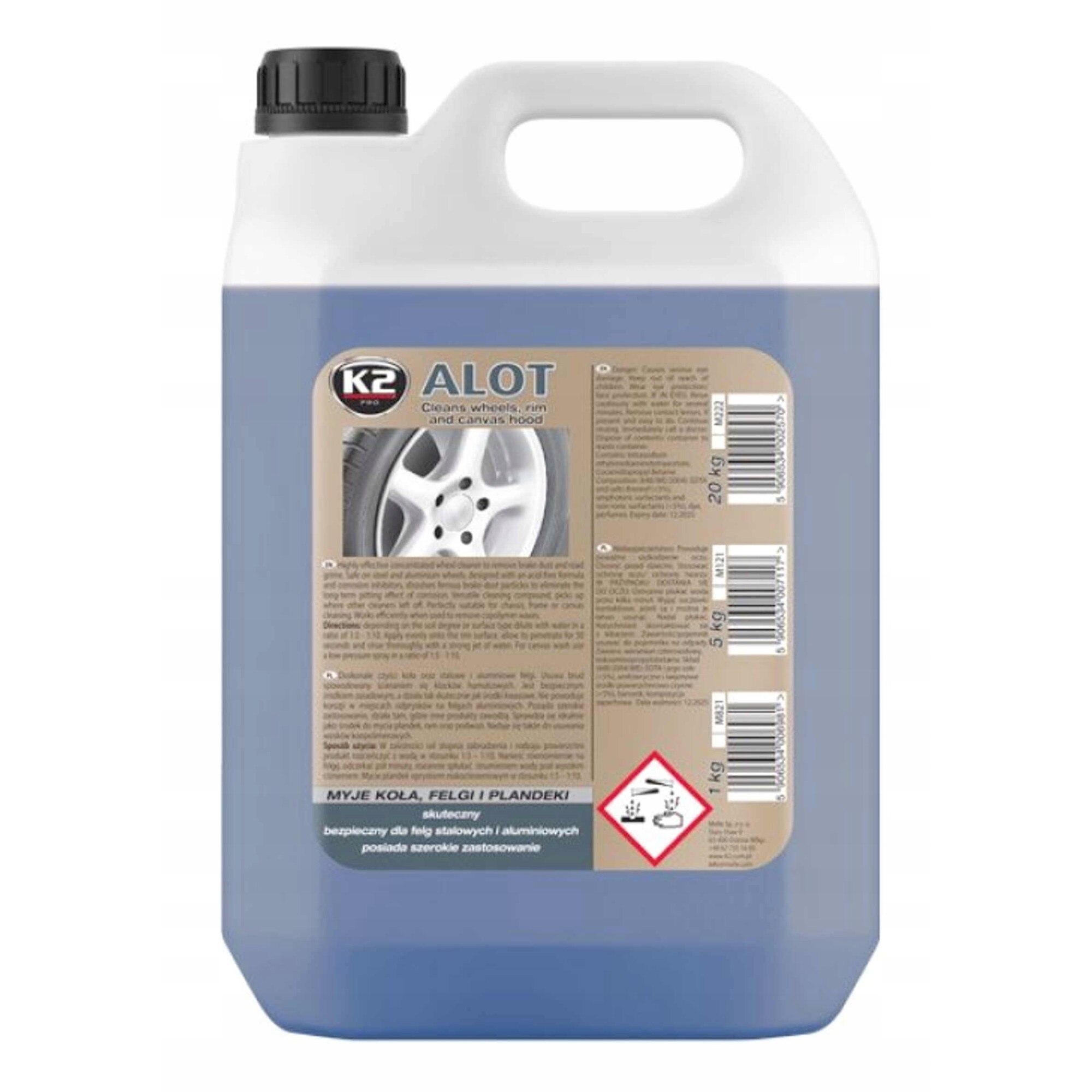 Solutie de curatare roti/jante, K2 Alot, 5 kg - eMAG.ro
