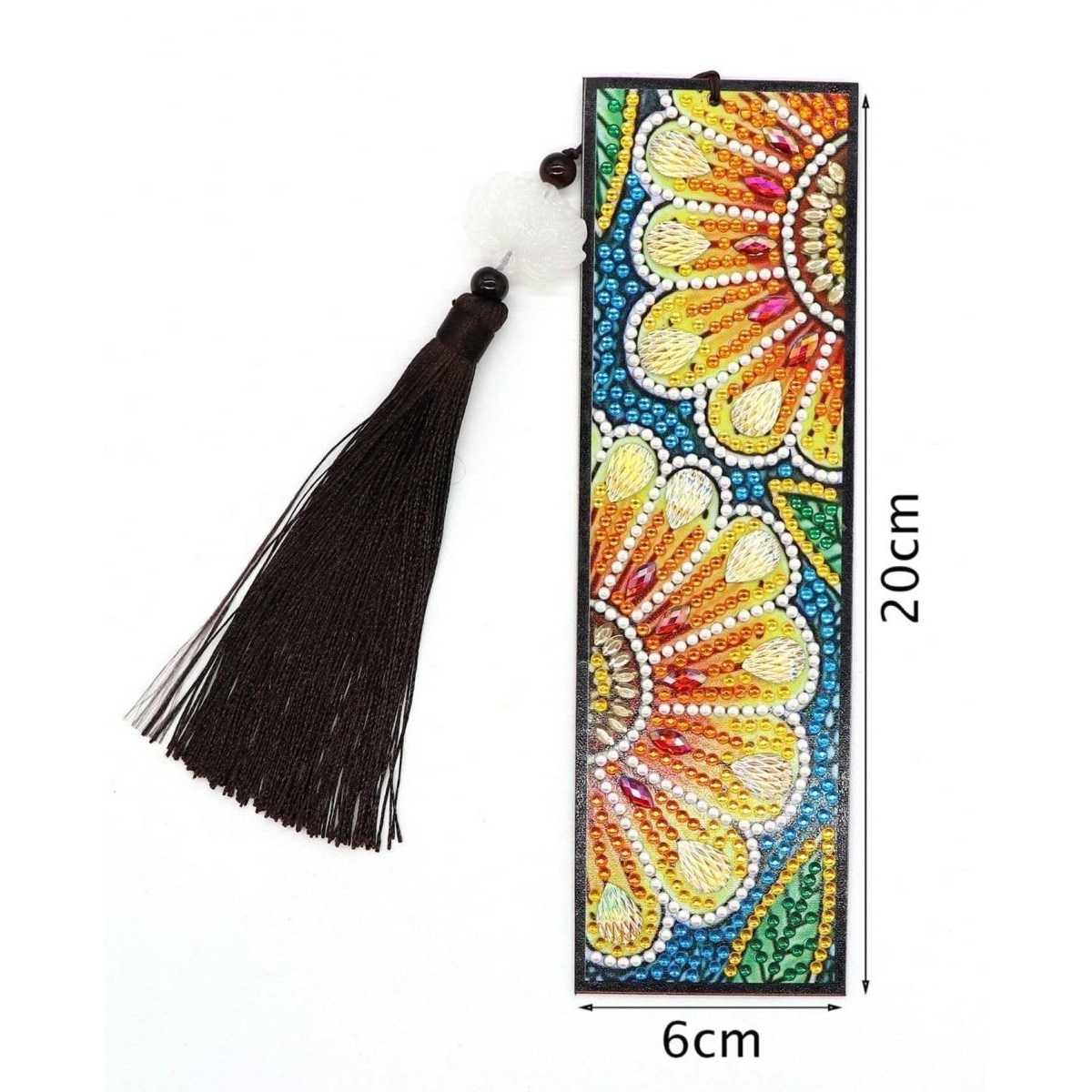 Pictura mozaic cu diamant Bookmark, Floarea-soarelui calda, Multicolor ...