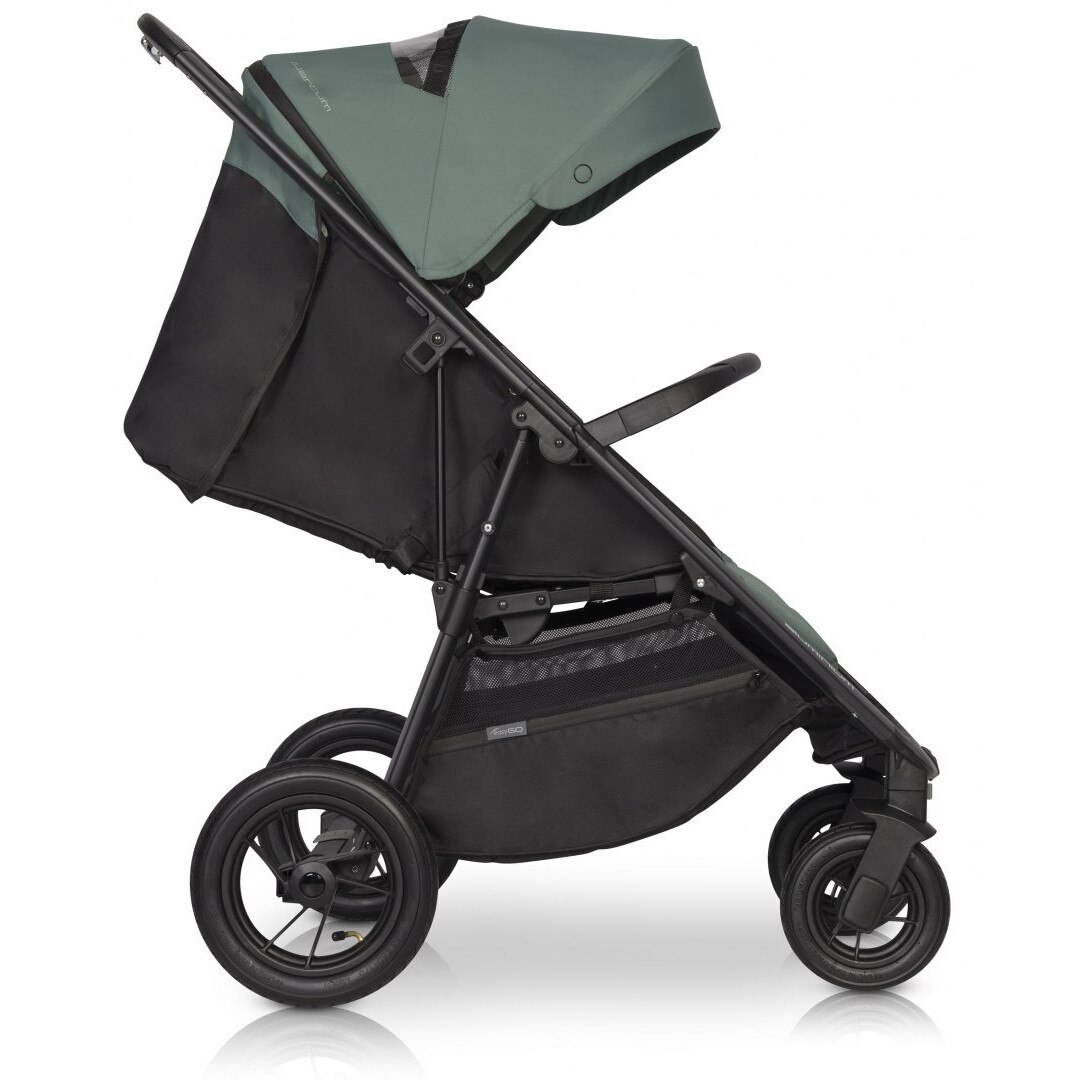 Carucior QUANTUM Agava, Easy Go, Cadru aluminiu, Negru/Gri - eMAG.ro