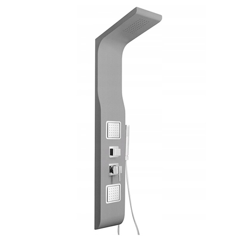 Panou de dus Silla Pro S-9031 cu hidromasaj, din otel inoxidabil, 3 ...