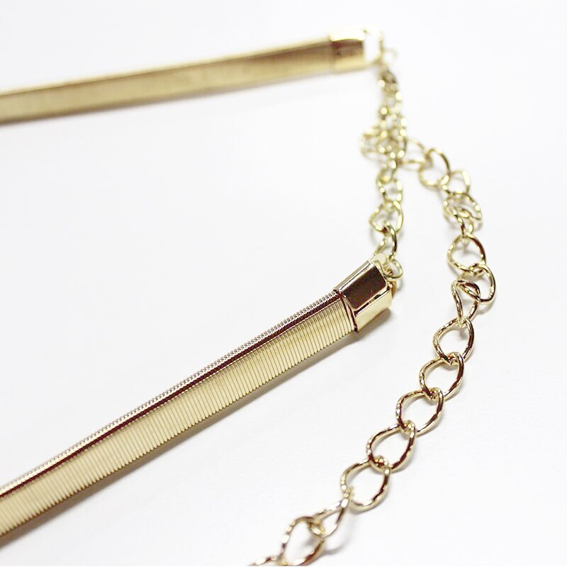 Curea WNY metalica, elastica, 75 cm, Auriu, CR007 - eMAG.ro