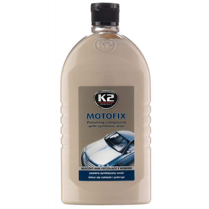 Solutie de lustruit auto, K2 Motofix, Cu ceara sintetica, 500 ml - eMAG.ro