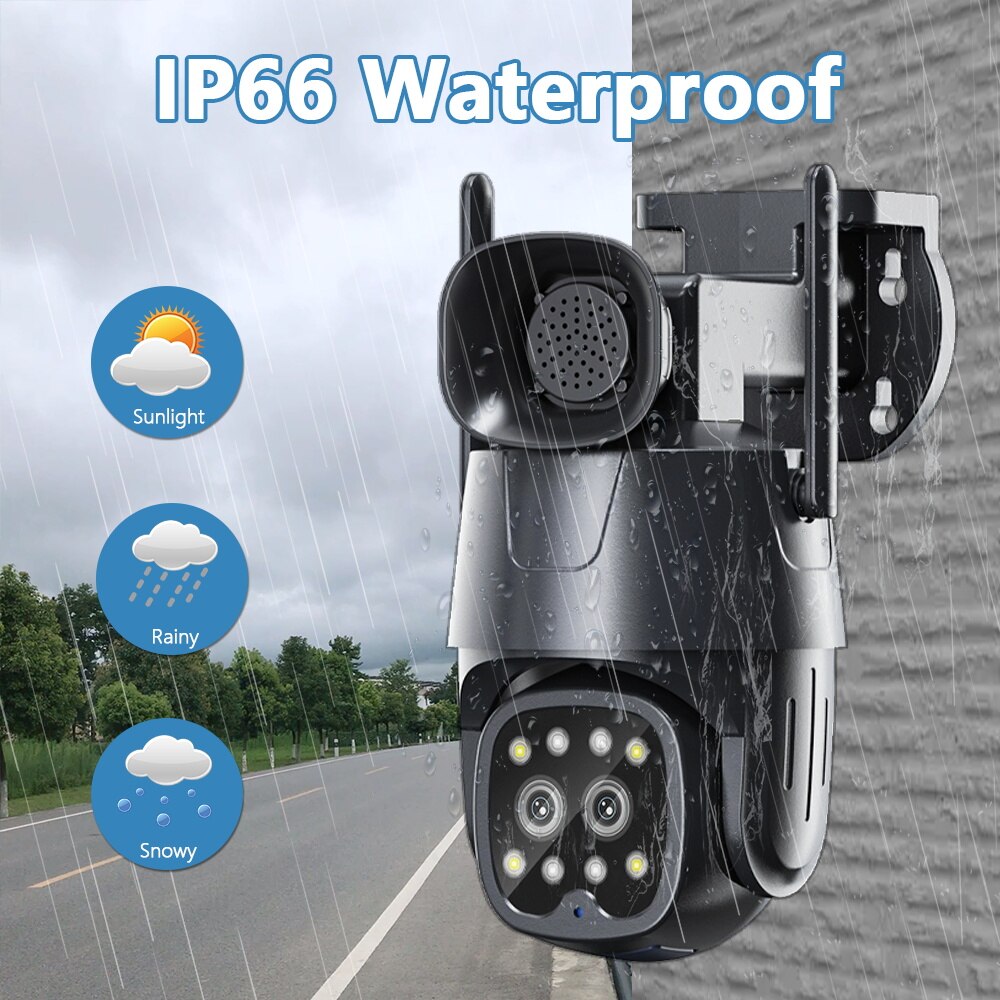 Camera de supraveghere inteligenta EVKVO DOY2-WiFi, fara fir, lentila ...