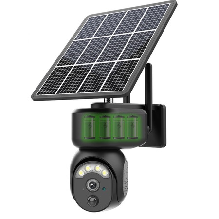 Camera de supraveghere video, EVKVO RBX-S30-WiFi cu panou solar, retea ...