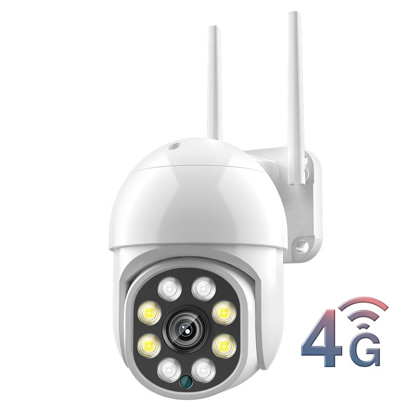 Camera de supraveghere, EVKVO, SIM, 3MP, Vedere nocturna, Detectie ...