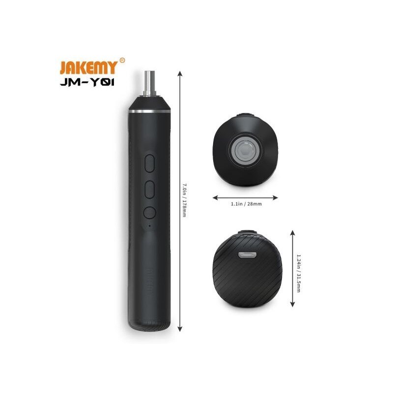 Surubelnita electrica, Jakemy, USB, Negru - eMAG.ro