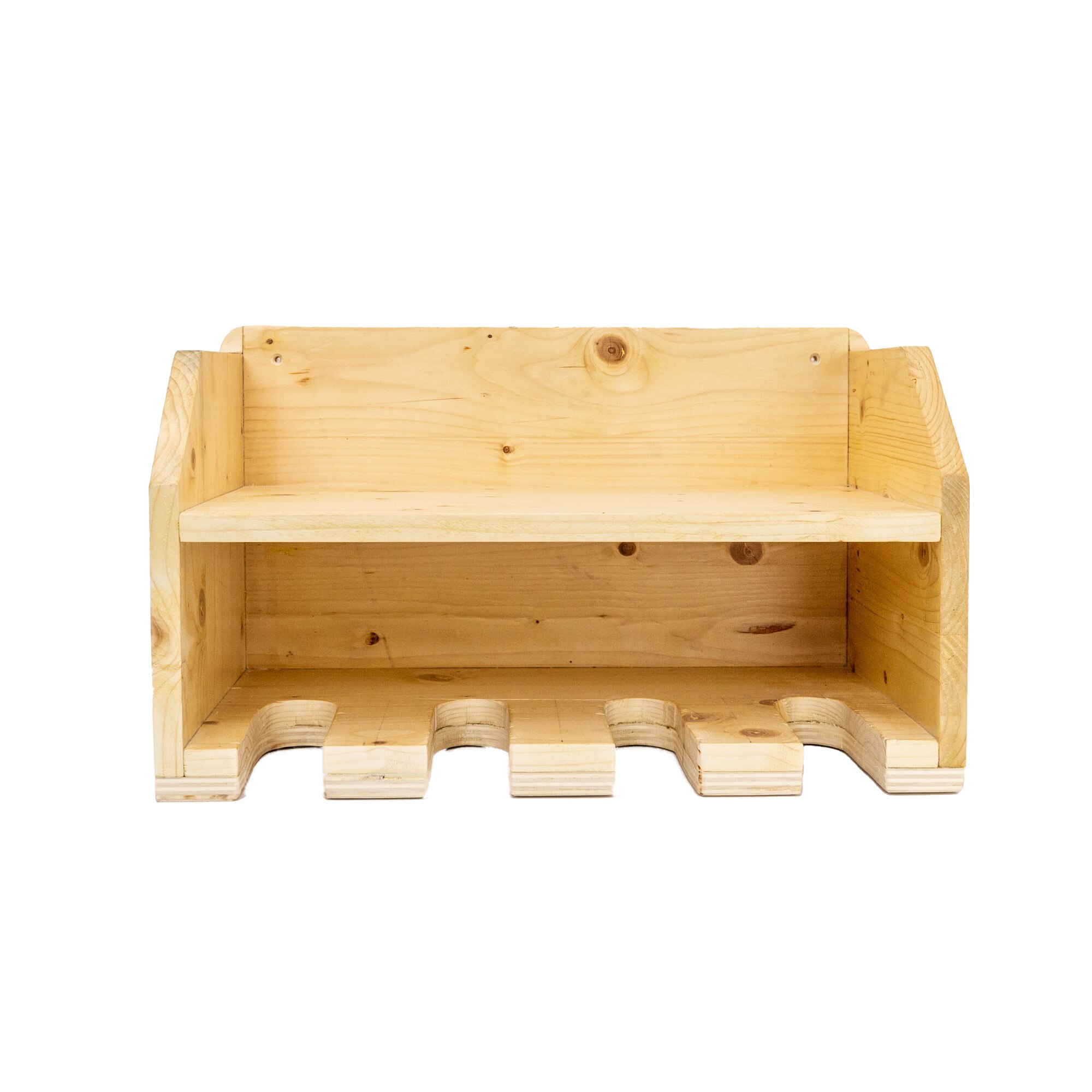 Organizator scule cu 2 rafturi, lemn masiv, culoare Lemn Natural, 30 ...