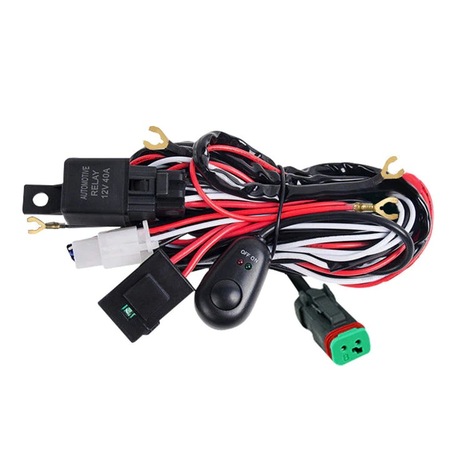 Cablaj instalatie electrica proiectoare auto si led bar cu buton on off ...