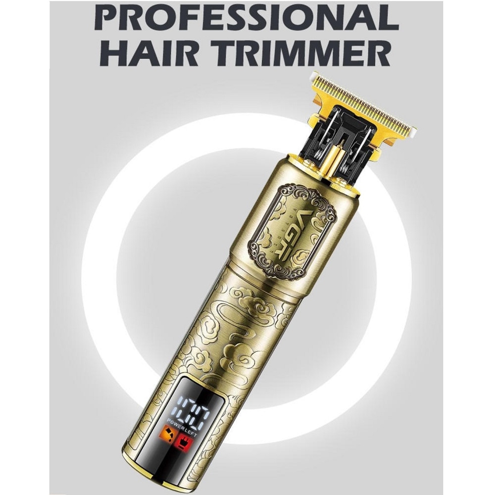 Set aparat de tuns profesional VGR, contur barba & corp, perie fade si ...