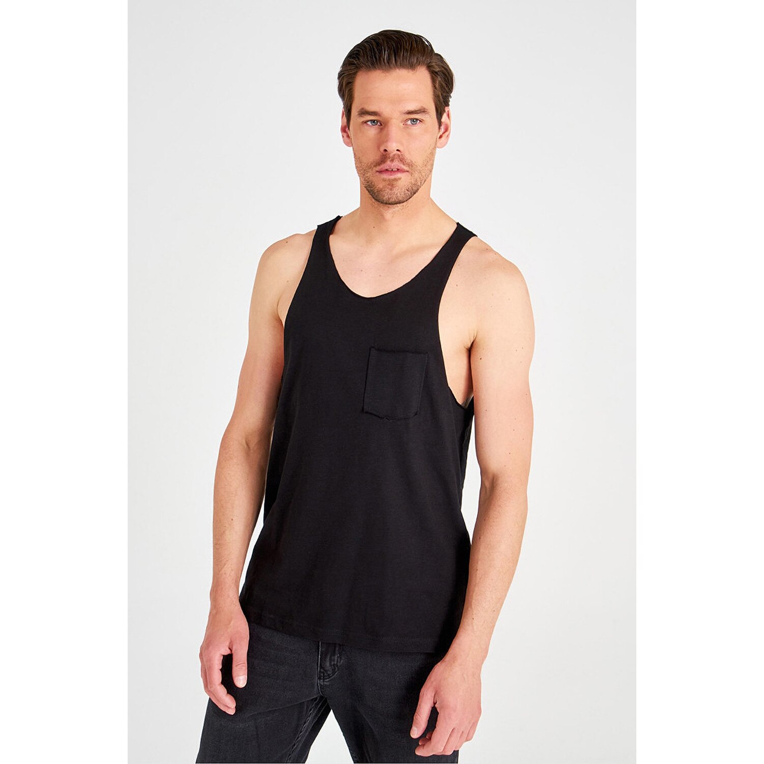 Maiou barbati, basic, Trendyol, negru, M - eMAG.ro