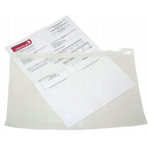 Set 500 plicuri, Netuno, C4, Plastic, Alb/Transparent - eMAG.ro