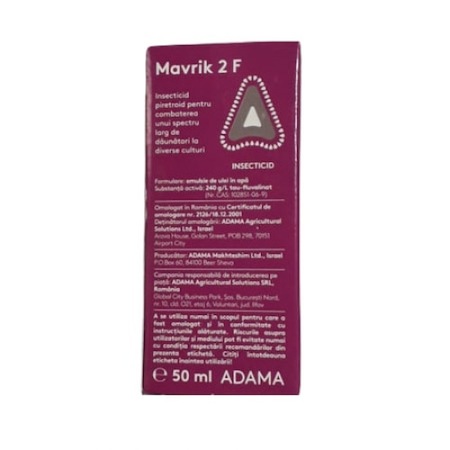 Insecticid Mavrik 2 F Adama, 50 ml - eMAG.ro
